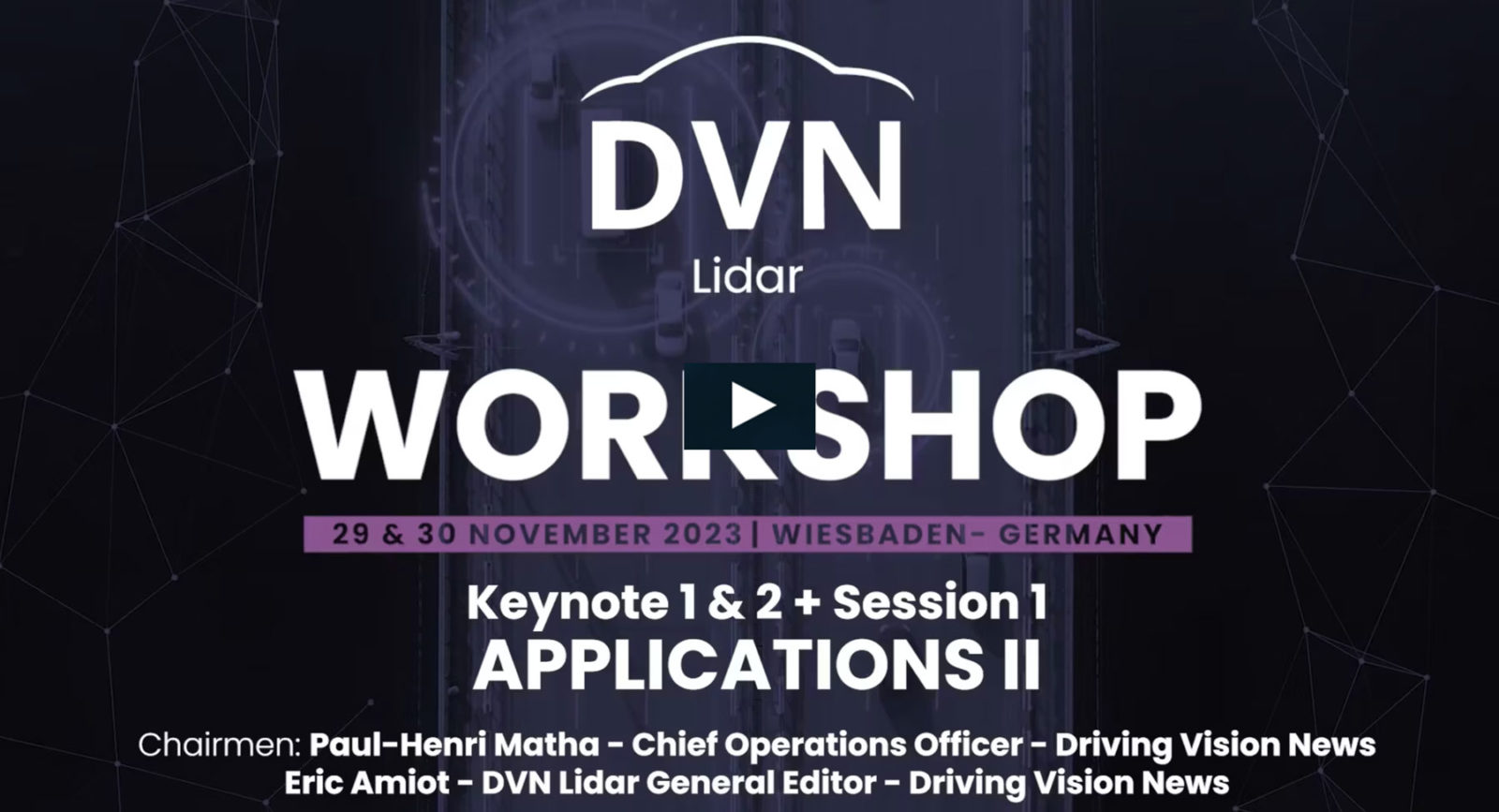 Video Keynote & Session 1 • DVN Lidar Conference 2023 - DVN